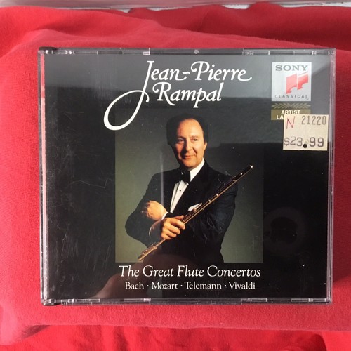 Jean-Pierre Rampal, The Great Flute Concertos 2 Disc CD, MULTIPLES SHIP ...