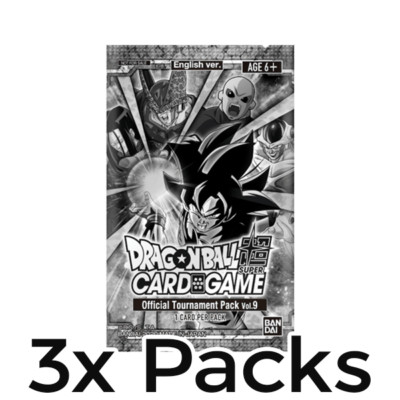 3x Official Tournament Pack Vol 9 Dragon Ball Super DBS USA Ship | eBay