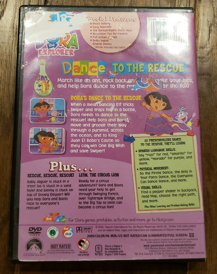 Dora The Explorer Dance To The Rescue DVD Movie | eBay