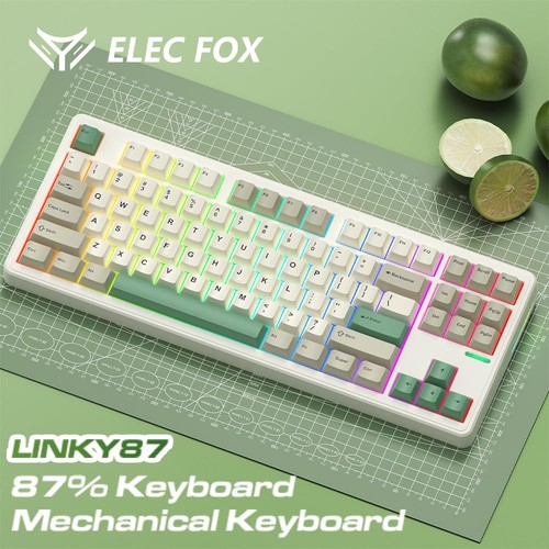 Linky 87 Wireless Mechanical Keyboard,Tri-Mode BT5.0/2.4GHz/USB-C Hot ...