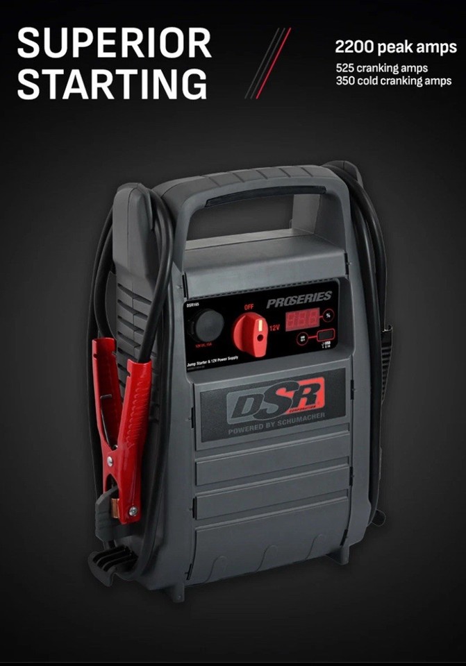 🔋Schumacher Electric DSR165 : DSR Proseries 2200 Peak Amp 12V Jump ...