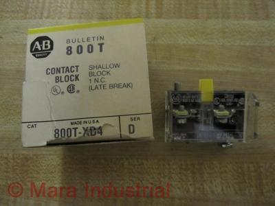 Allen Bradley 800T-XD4 Contact Block 800TXD4 Series May Vary (Pack of 3 ...