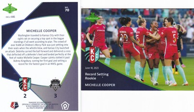 2023 Parkside Pronto NWSL #70-(WEEK 12) Record Setting Rookie MICHELLE ...