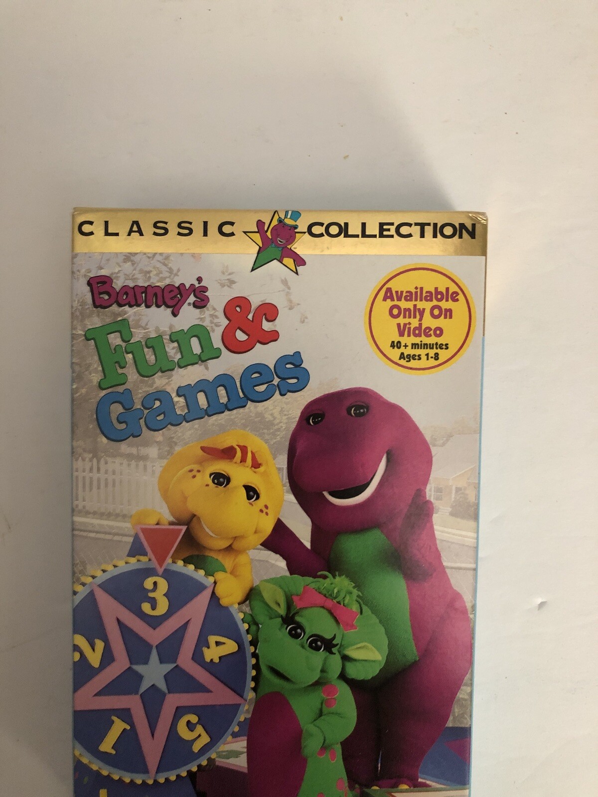 VHS Barney Barneys Fun and Games(VHS,1996) TESTED-RARE VINTAGE-SHIPS N ...