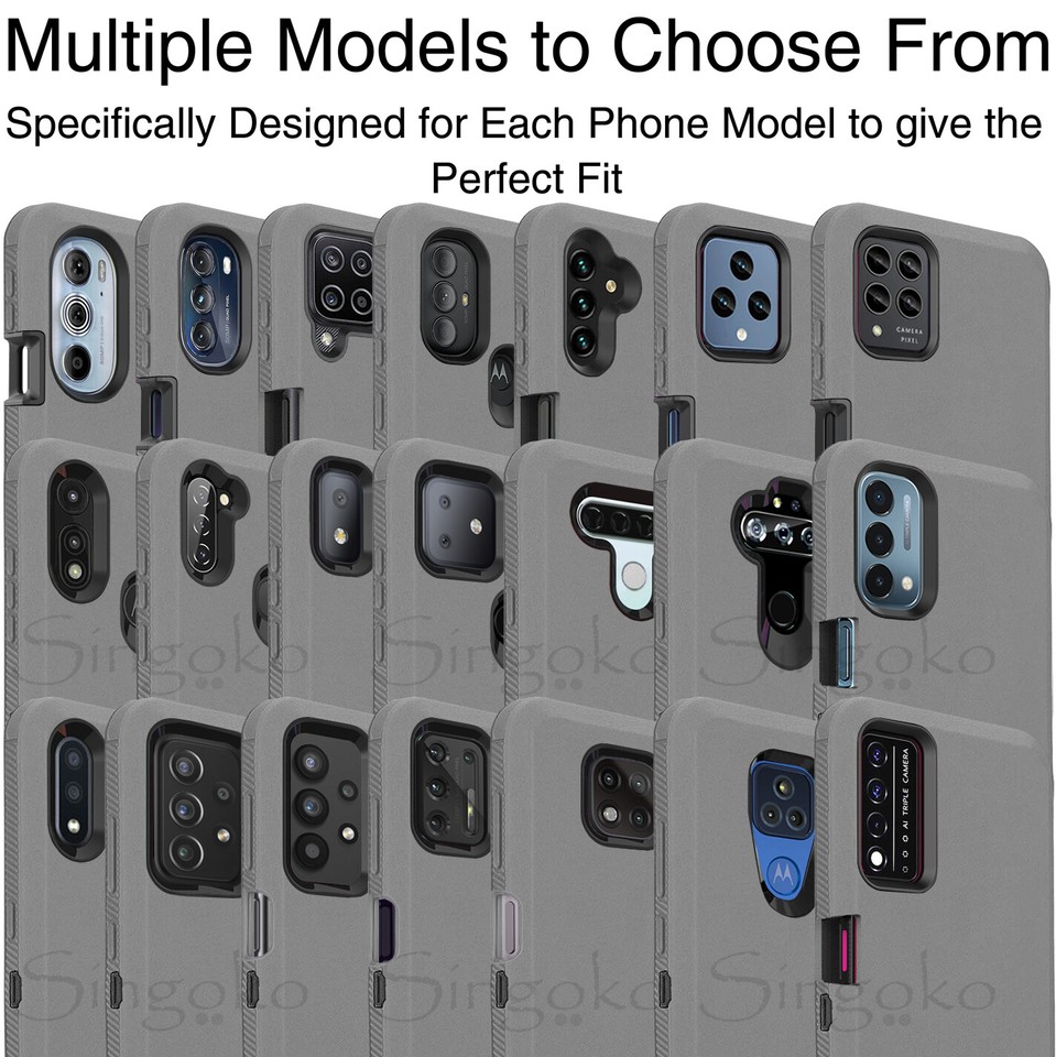 RUGGED SHOCKPROOF Phone ARMOR Case Cover Clip Holster Stand + SCREEN ...