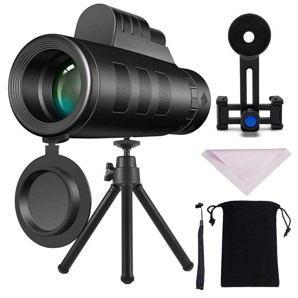 Day/Night Vision 80x100 Zoom HD Monocular Starscope Monocular Telescope ...