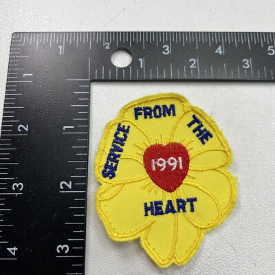 Vtg 1991 SERVICE FROM THE HEART Patch K030 | eBay
