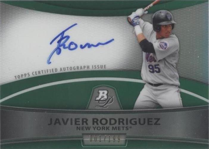 2010 Bowman Platinum - Autograph Refractor Javier Rodriguez #BPA-JR ...
