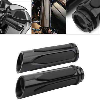 1" Handlebar Hand Grips For Harley Heritage Softail FLSTC Custom FXSTC ...