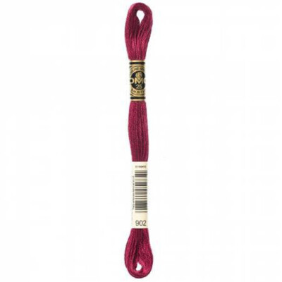 DMC Embroidery Floss Color Very Dark Garnet #902 | eBay