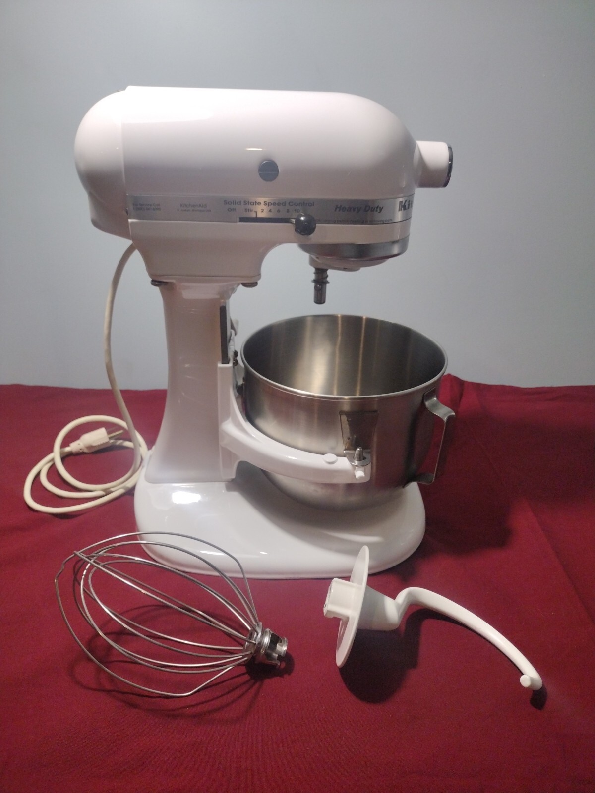 KitchenAid K5SS Heavy Duty Series 5qt Stand Mixer - White 50946000046 ...