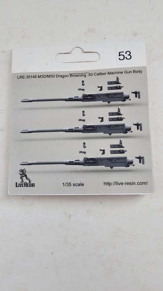 LiveResin LRE-35146 Dragon Browning .50 Caliber Machine Gun Body 1:35 ...