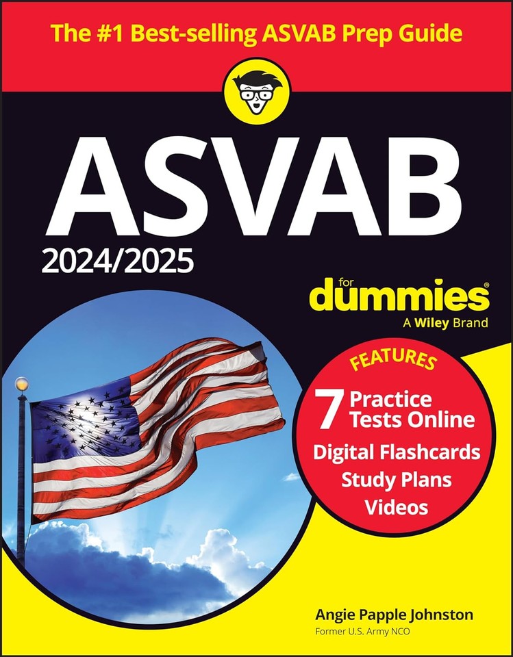 2024/2025 ASVAB For Dummies: Book + 7 Practice Tests + Flashcards ...