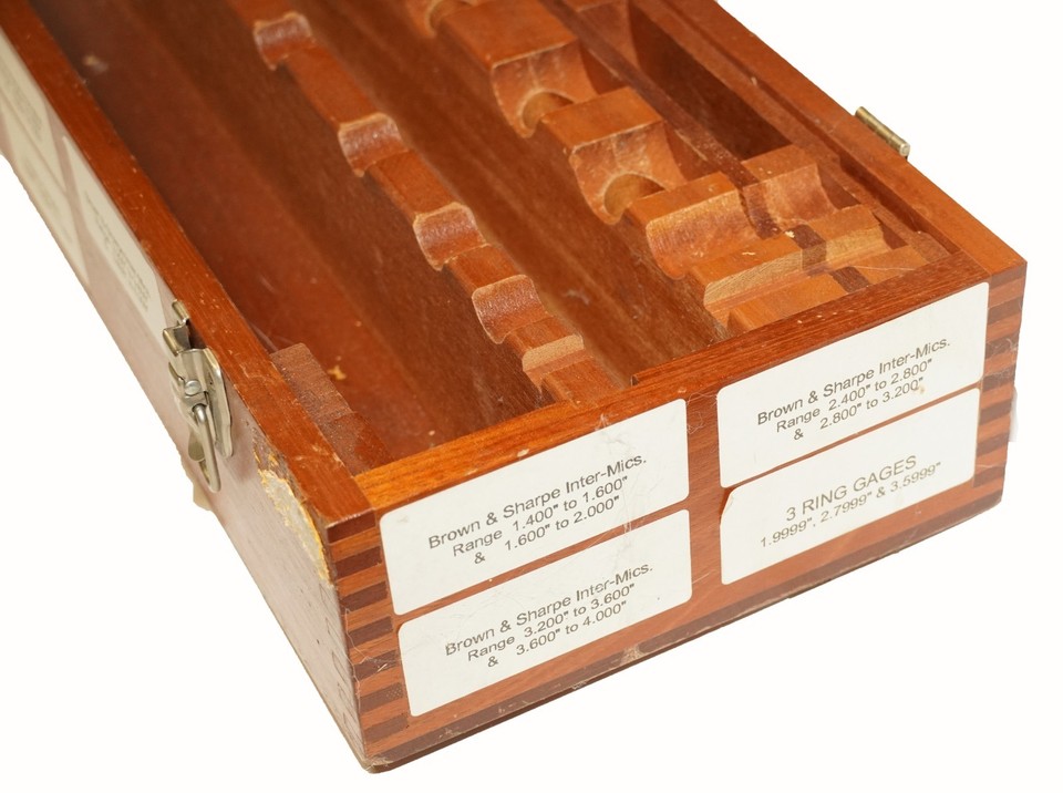 Brown Sharpe Intrimik Wood Bottom Half Storage Case - Bore Gage | eBay