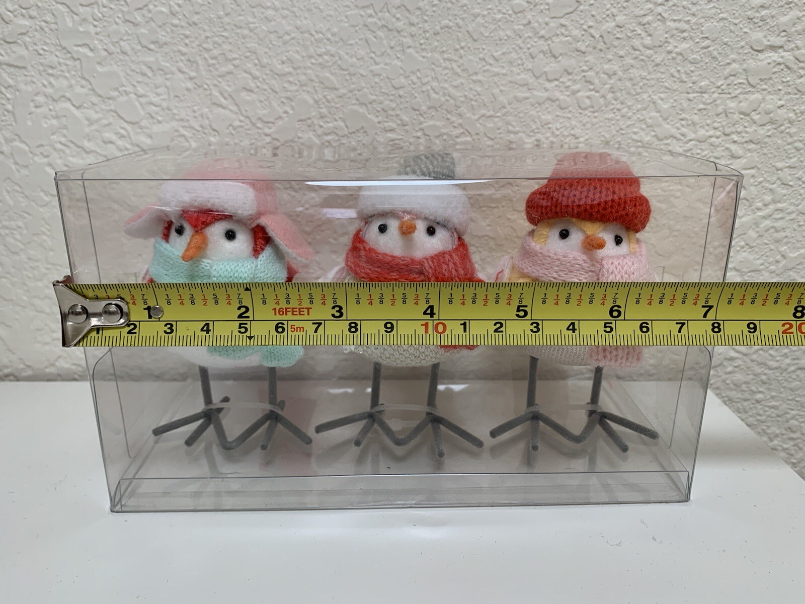 Target Wondershop 3pk Winter Birds Holiday Decoration with Scarf Pink ...