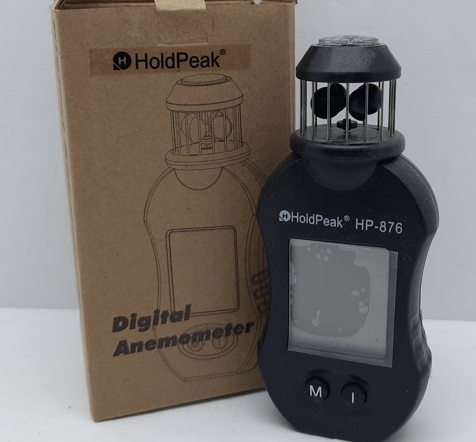 Holdpeak Anemometer Handheld HP-876 Digital Wind Speed Meter Measuring ...