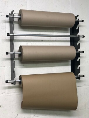 Vinyl Dispenser Wall Mounted - 125cm - Roll Holder Wrapping Paper Pole ...