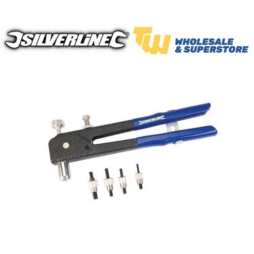Silverline Heavy Duty Threaded Pop Rivet Gun Riveter Insert Hand Tool ...