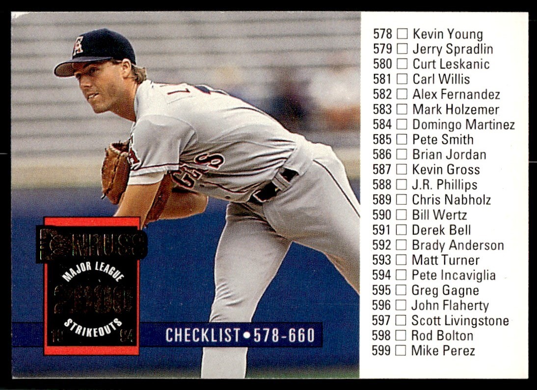 1994 Donruss Baseball Card Checklist #660 | eBay