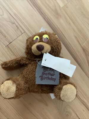 Vintage Space Invaders Over The Hill Party Animals Birthday Bear Beanie ...