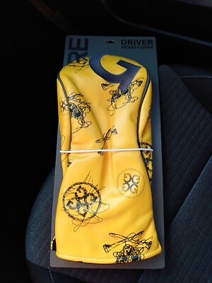 G/FORE GOLD/BLACK LOGO SCRIBBLE DRIVER COVER - NWT | eBay