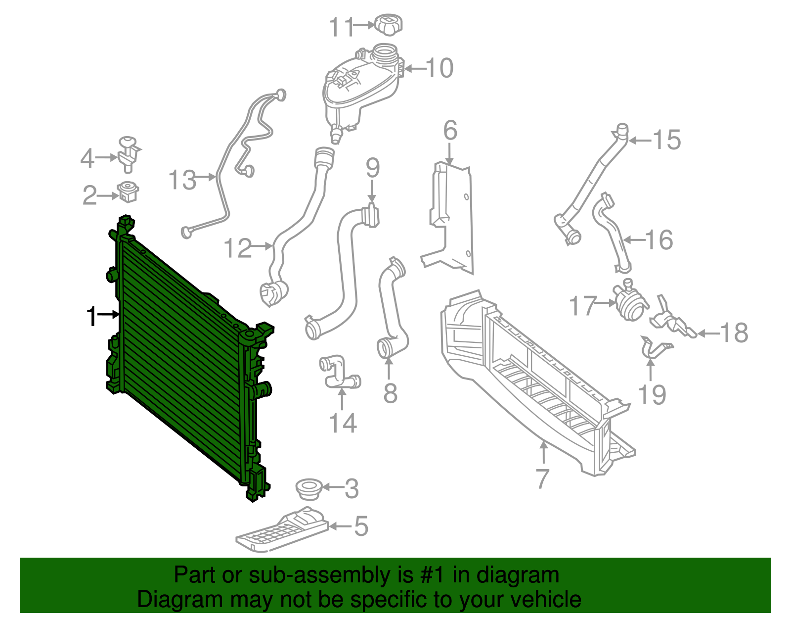 Genuine OEM Radiator for MERCEDES 2465001403 for sale online | eBay