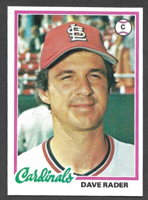 1978 TOPPS #563 Dave Rader ST LOUIS CARDINALS NM A | eBay