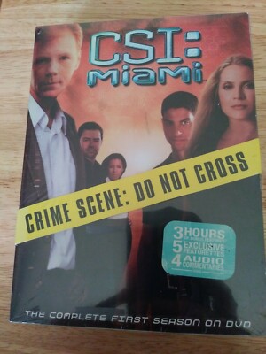 CSI: MIAMI-THE COMPLETE FIRST SEASON 1 New 7-DVD SET/2004/REGION 1/NEW ...