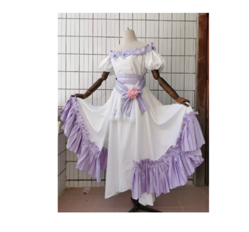 Final Fantasy XIV FF14 Spring Dress Miqo'te Cosplay Costume Outfit 3 ...