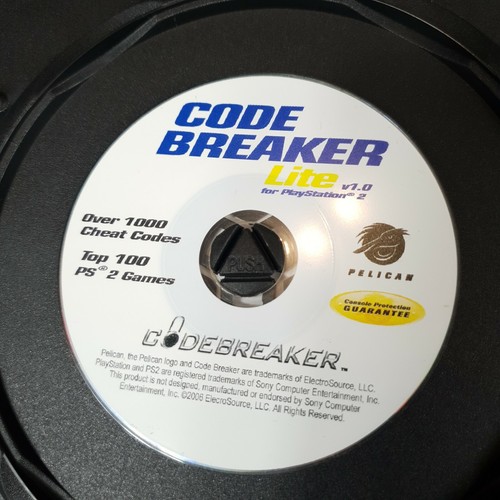 Code Breaker Lite V1.0 (Sony Playstation 2 PS2) Pelican Over 1,000 ...