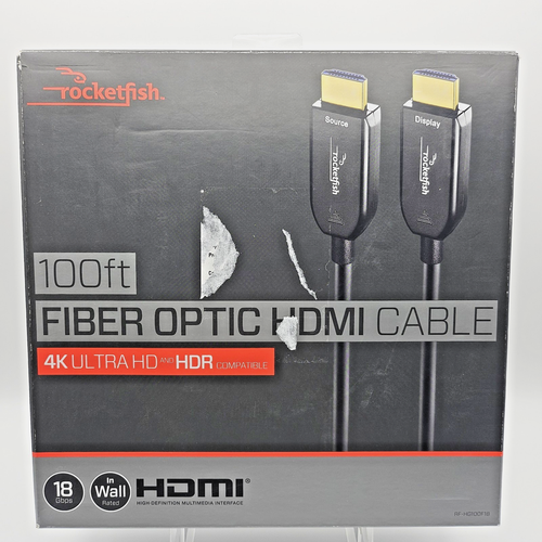 4k ultra 100ft HDMI Cable with micro usb port Rocketfish RF-HG100F18 ...