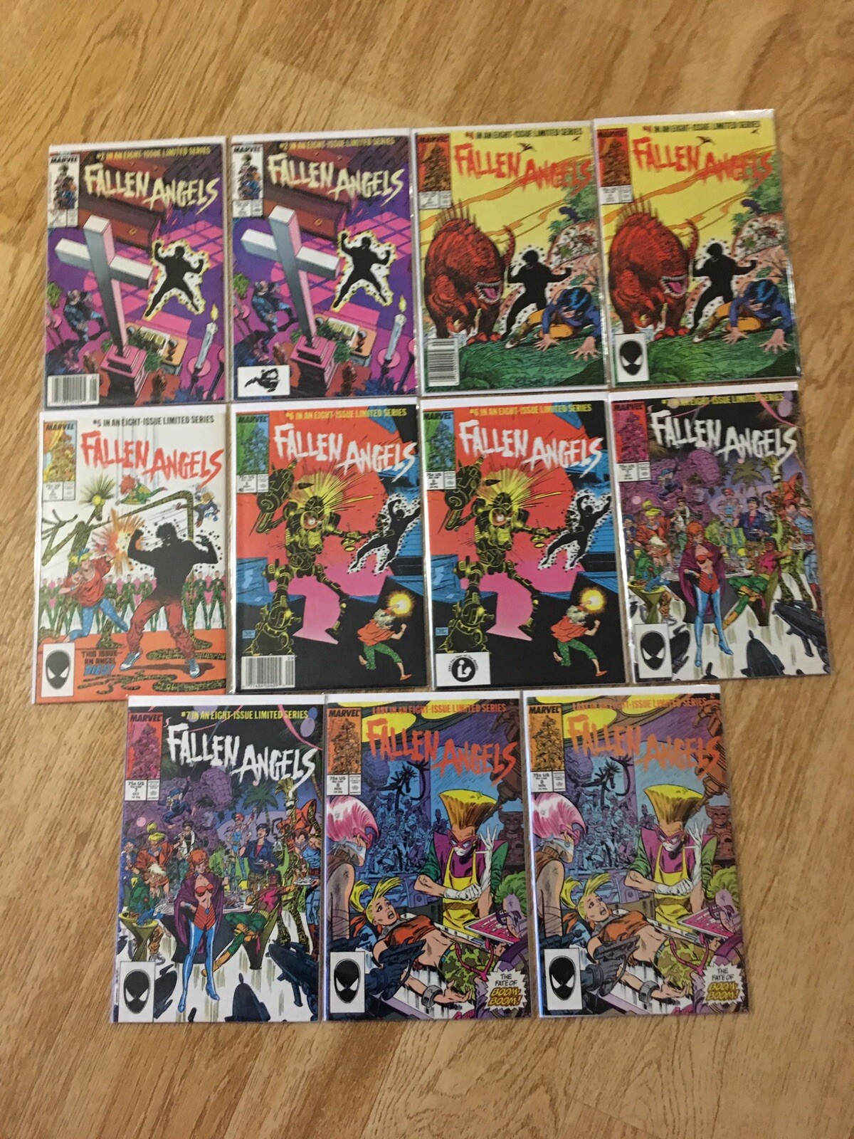 Fallen Angels Limited Comic Lot Marvel 1987 Warlock Sunspot Boom Boom X ...