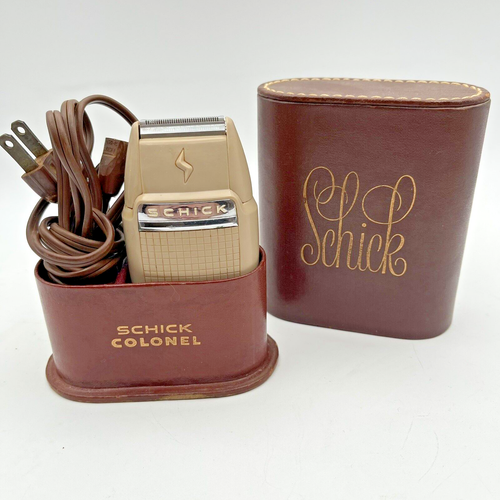 Vintage Schick Electric Razor Colonel model COLONEL in Case *i | eBay