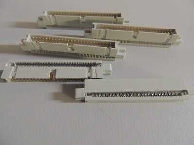 5-PACK 50-Pin Male Panel Mount IDC Flat Ribbon Cable ~ Box Header ...