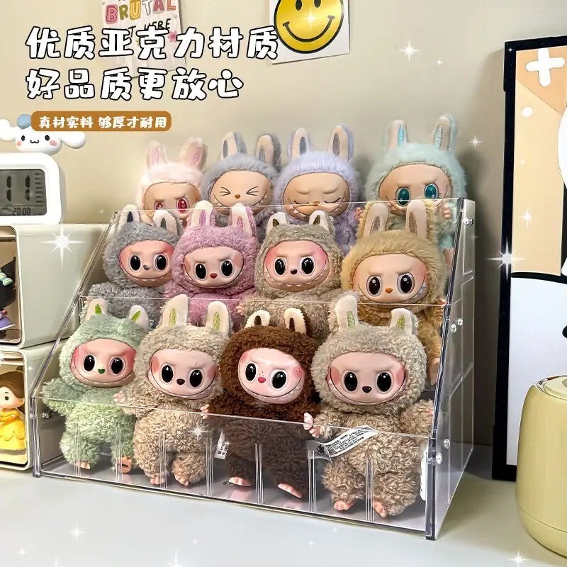 Large 3 Layers Capacity Display Shelf For Labubu Dolls Handmade Blind ...