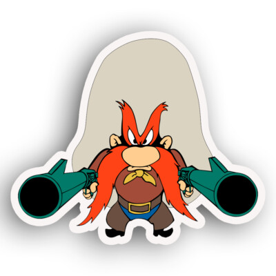 Yosemite Sam Gun Kids Cartoon Vinyl Sticker Car Truck Window Decal ...