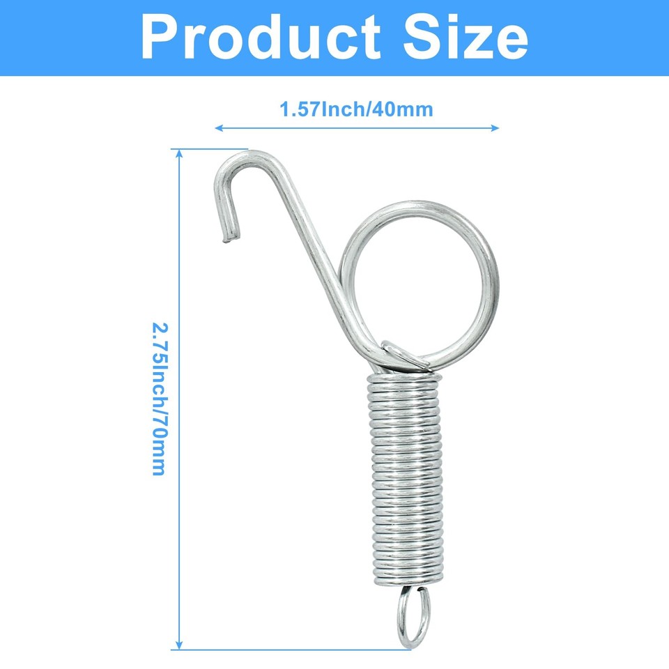 20 Pack Pet Cage Door Latch Spring Hook Quail Cage J Clips for Wire ...