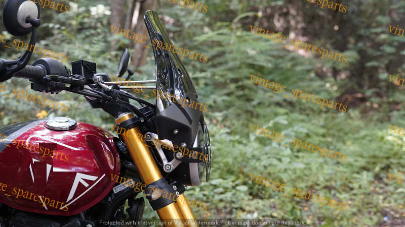 For Triumph Scrambler 400 X Carbon Racing Wandered Touring Smoked ...