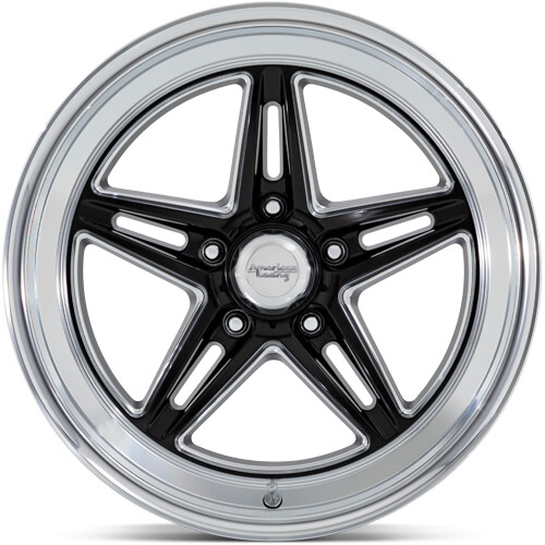 (Set of 4) American Racing VN514 Groove 20x8.5 5x5" +6 Black/Milled ...