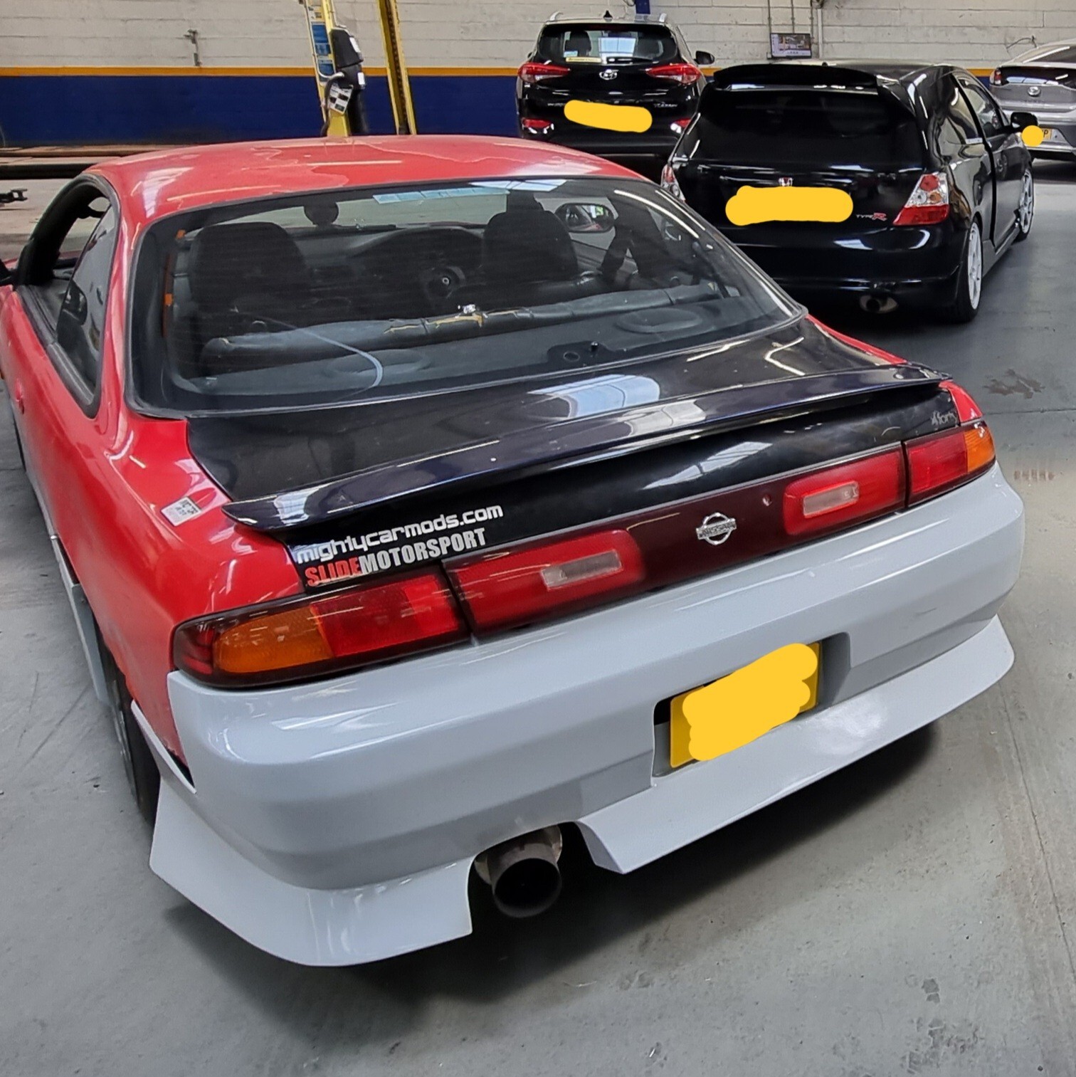 Nissan Silvia S14 Touring Standard Rear Boot Spoiler Blue | eBay UK