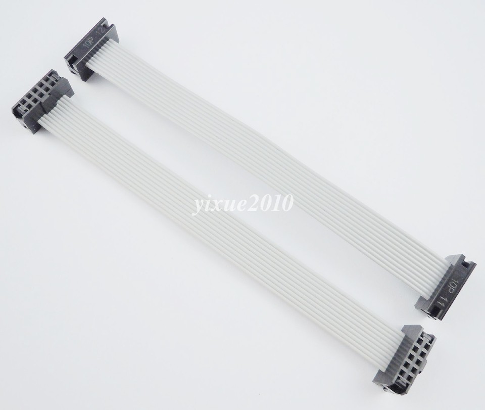5Pcs 2mm Pitch 2x5 Pin 10 Pin 10 Wire IDC Flat Ribbon Cable Length 10CM ...