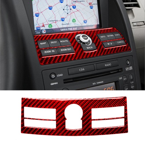 21Pcs Red Carbon Fiber Full Interior Kit Cover Trim For Nissan 350Z ...