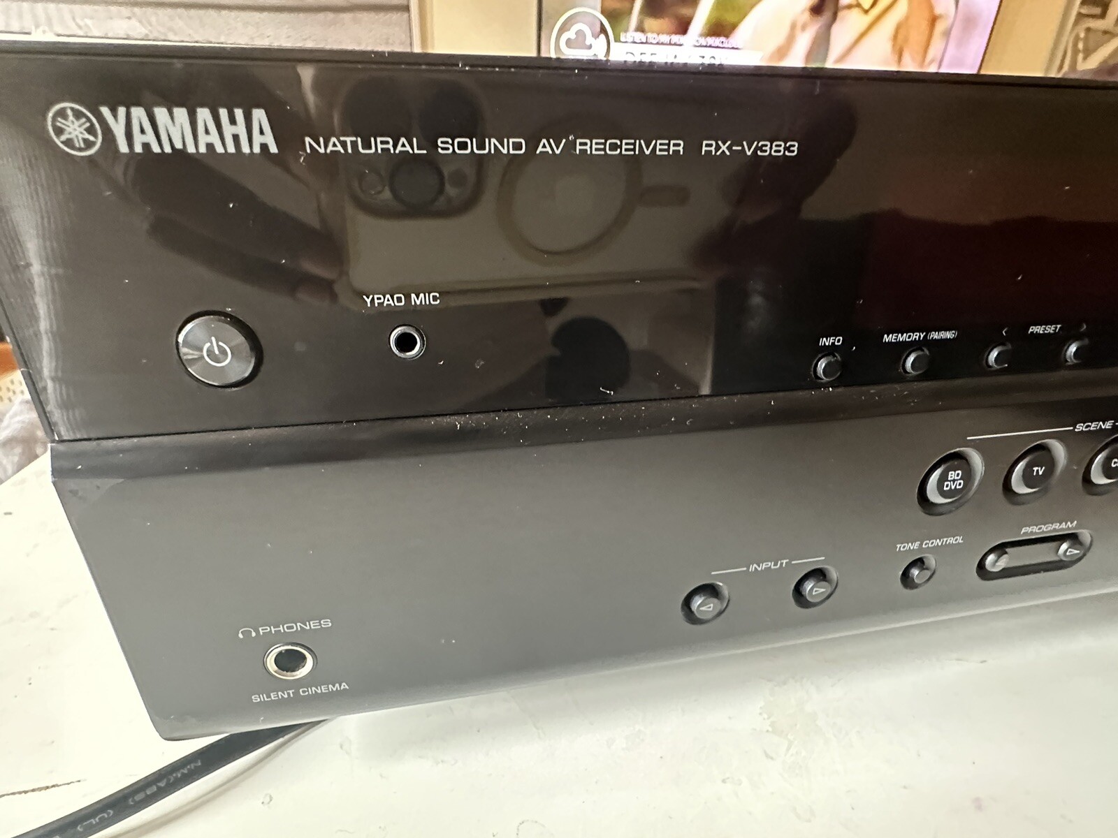 Yamaha RX-V383 5.1 Channel 4K Ultra HD AV Bluetooth Home Theater Stereo ...