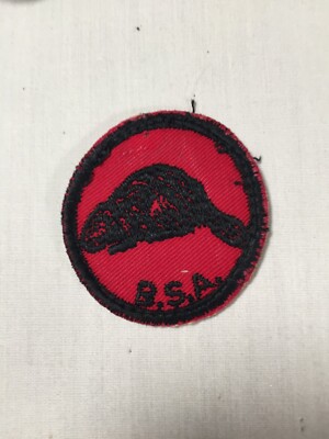Boy Scout Beaver Patrol red twill gum back sewn BSA Position Patch | eBay