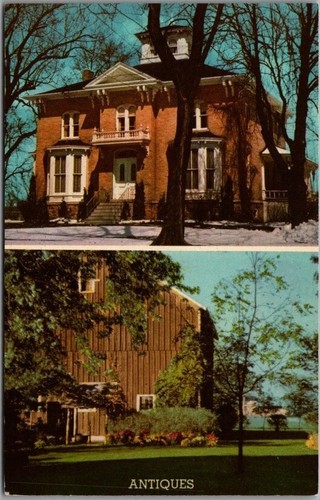 Millburn, Illinois Postcard MILLBURN MANOR "Antiques & Decorative ...