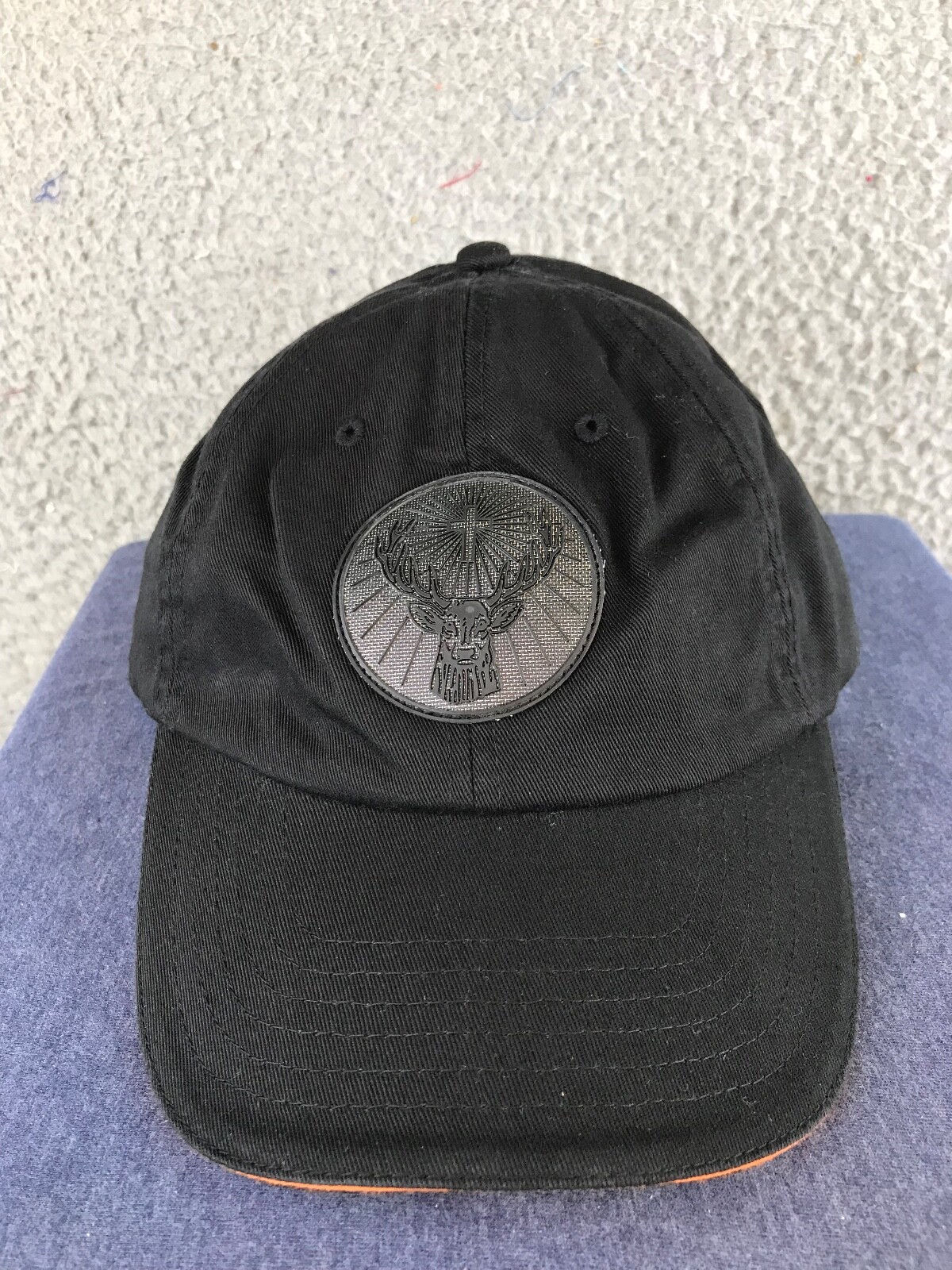 JAGERMEISTER Hat Adult OSFA Black Adjustable Baseball Cap Deer Cross ...