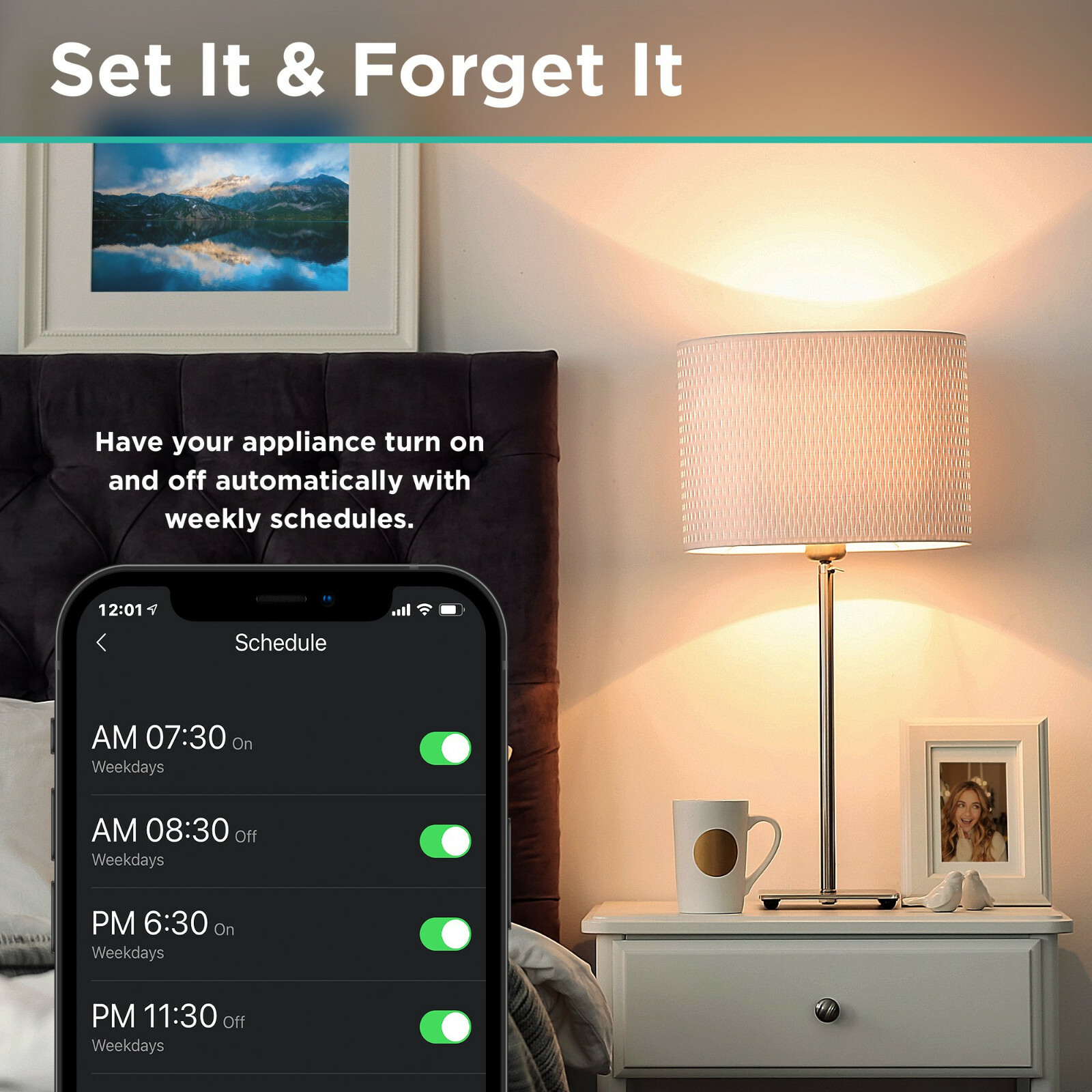 iHome x2 FLOW SMART PLUG Wi-Fi VOICE CONTROL APP SET SCHEDULES TIMER US ...