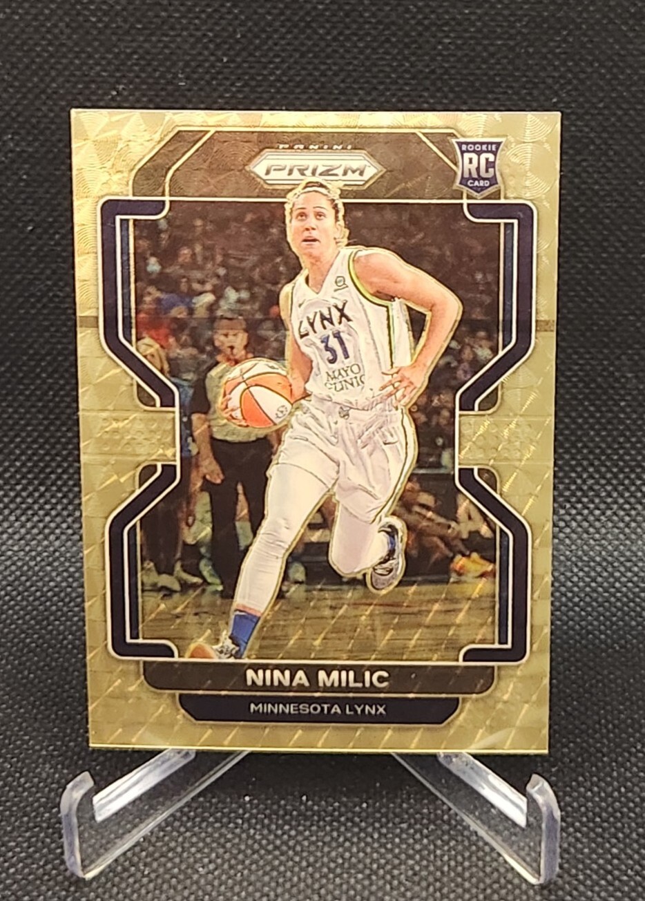 2022 Panini Prizm WNBA - Gold Vinyl Prizm #25 Nina Milic /1 (RC) for ...