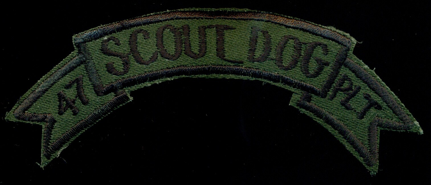 Original Vietnam Scroll Tab US Army 47th Infantry Scout Dog Platoon ...