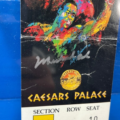 MUHAMMAD ALI Signed Ringside Ticket Caesars Palace 1980 Autograph PSA ...